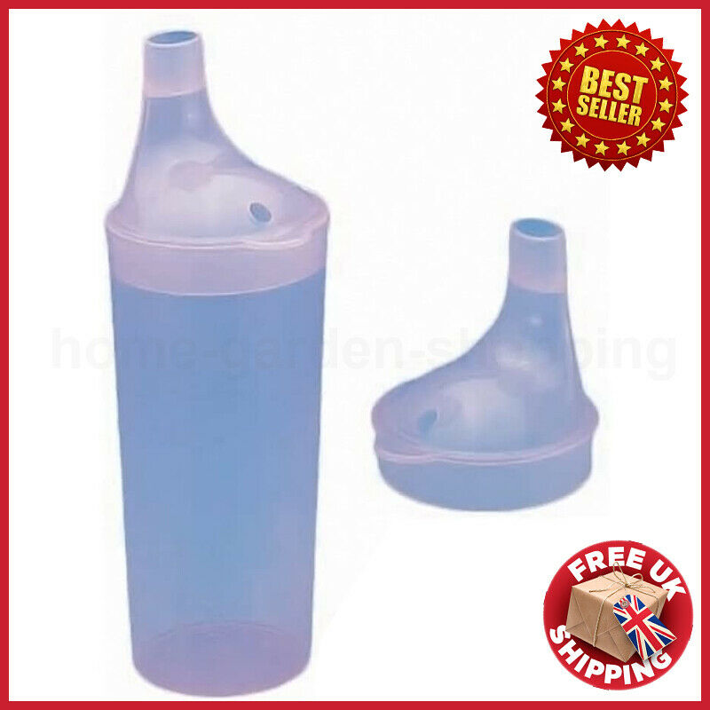 2 Long Spout Adult Drinking Cup Non Spill Mug Beaker Parkinsons ...